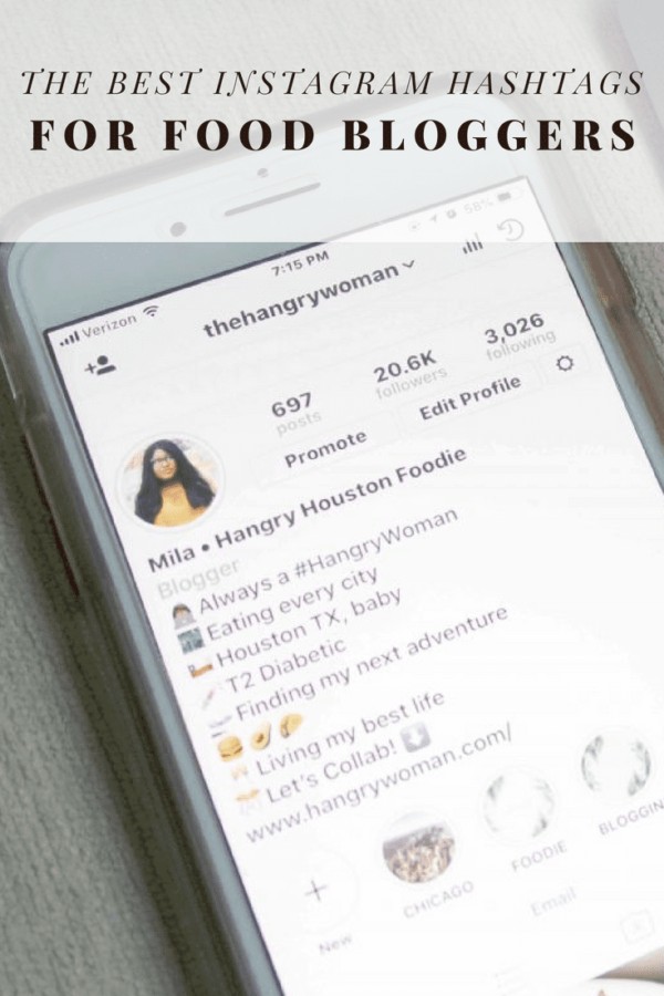 301+ food hashtags for Instagram, Tiktok + other social networks